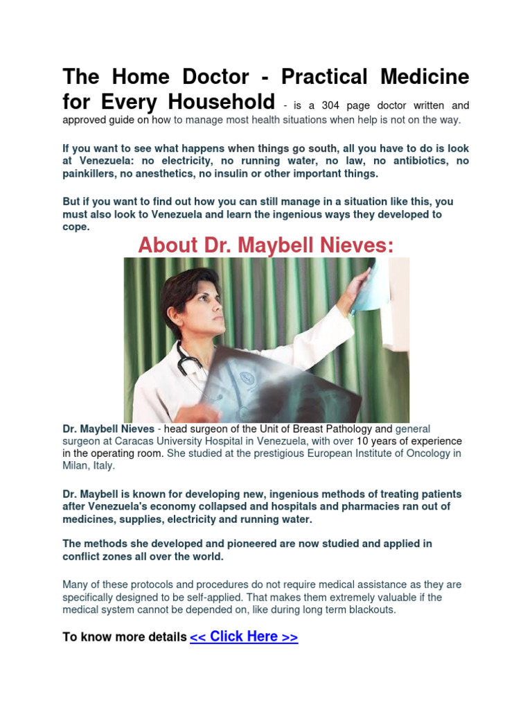 Home Doctor: Self-Care in Emergencies | PDF | Science & Mathematics