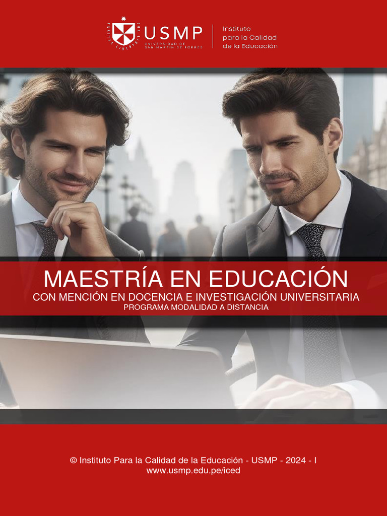 Maestría en Educación USMP 2024 | PDF | Plan de estudios | Enseñando