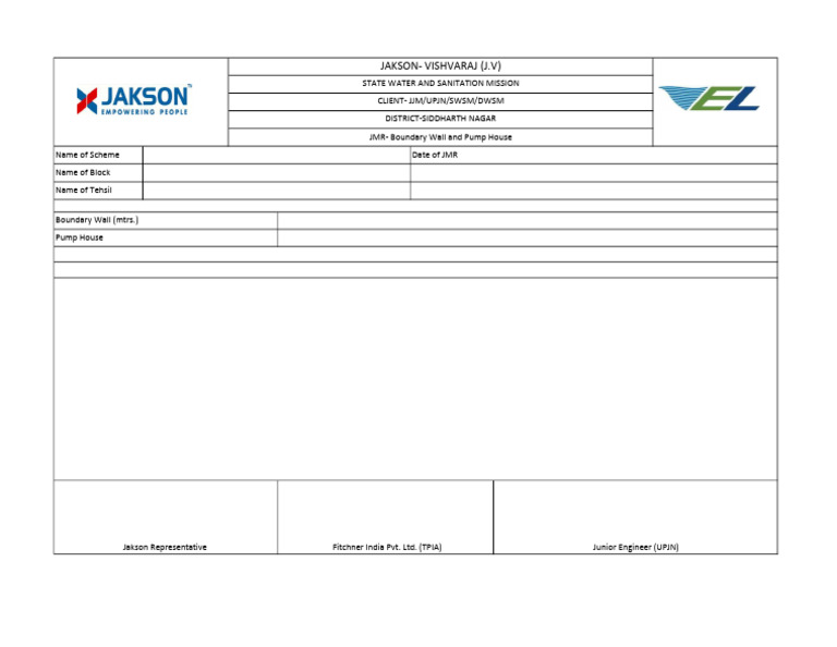 Boundary Wall JMR Format | PDF