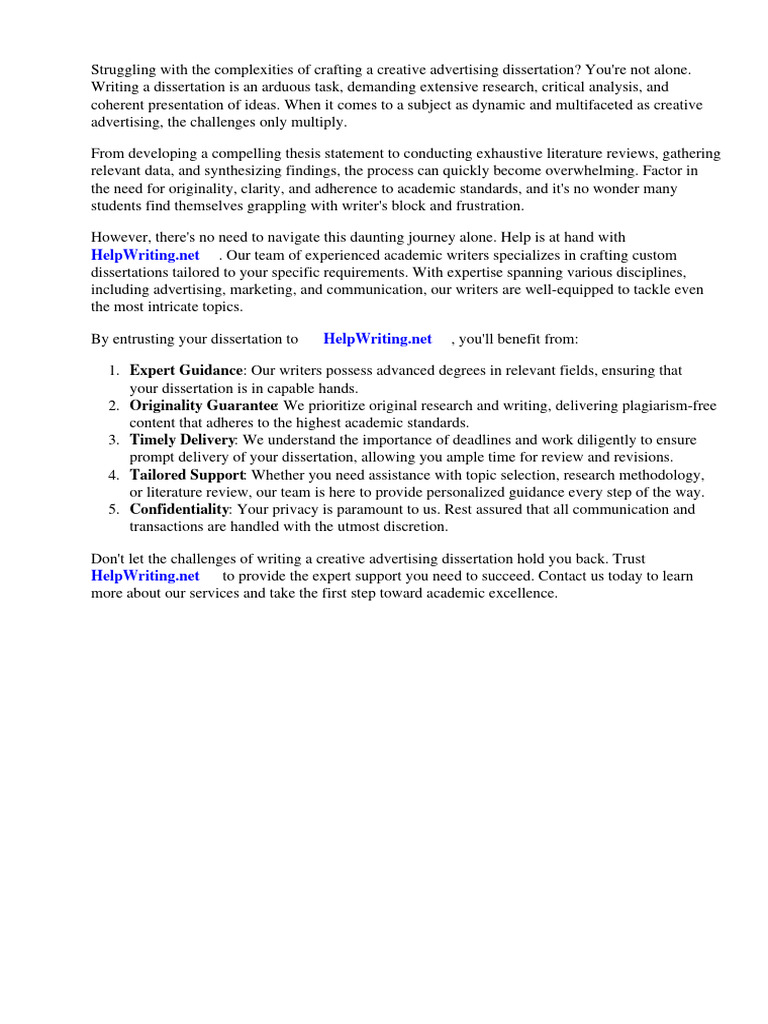 Creative Advertising Dissertation | PDF | Advertising | Thesis