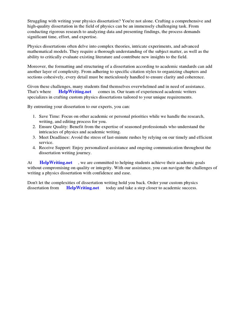 Physics Dissertation PDF | PDF | Thesis | Physics