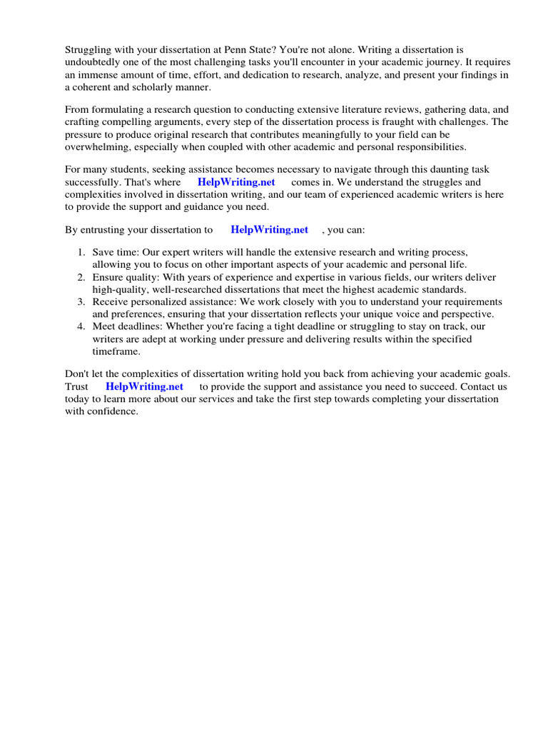 Dissertation Penn State | PDF | Thesis
