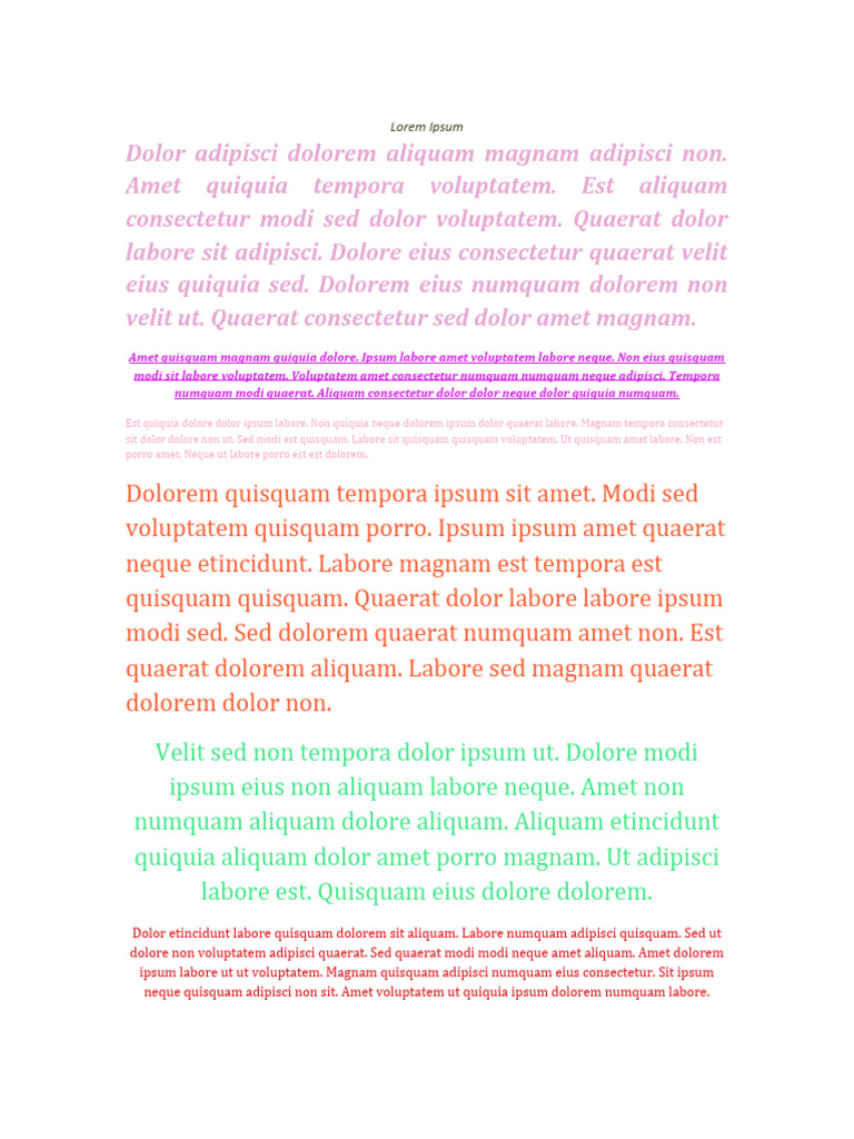 Lorem Ipsum | PDF