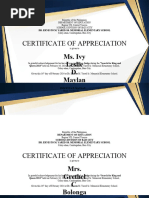 Certificate of Appreciation-Panelist | PDF | Wellness