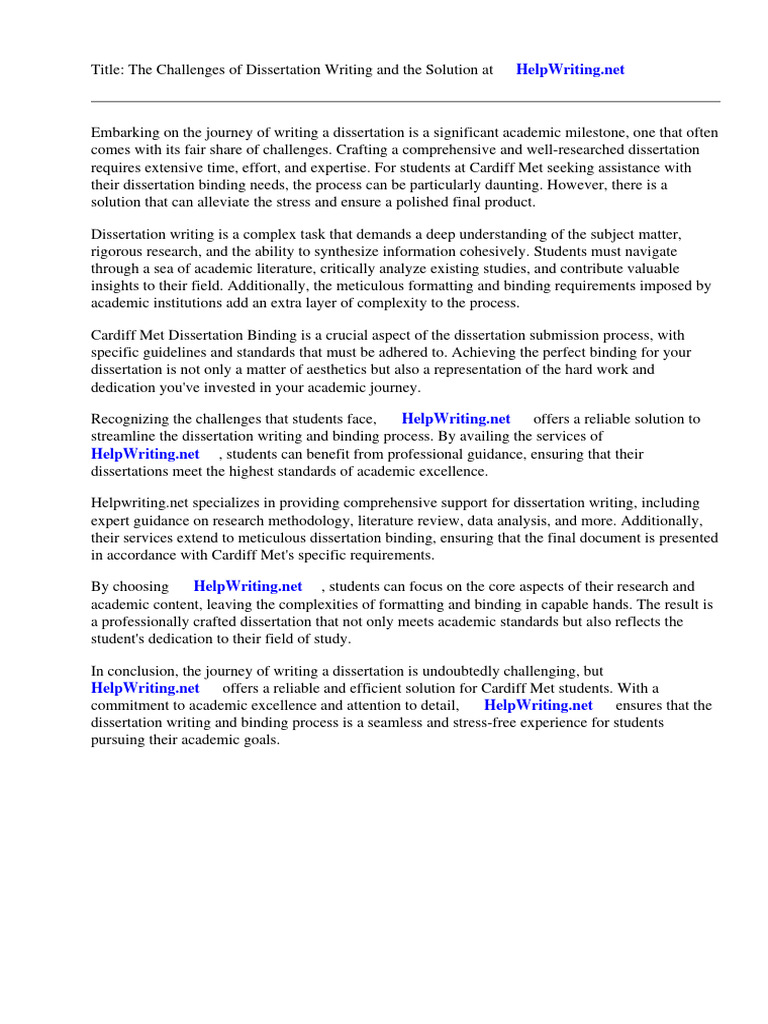 Cardiff Met Dissertation Binding | PDF | Brand | Bookbinding