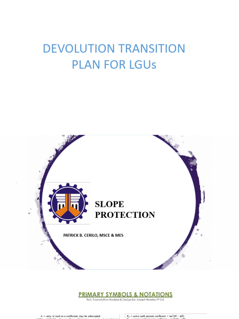 Slope Protection - DTP1 | PDF | Landslide | Soil