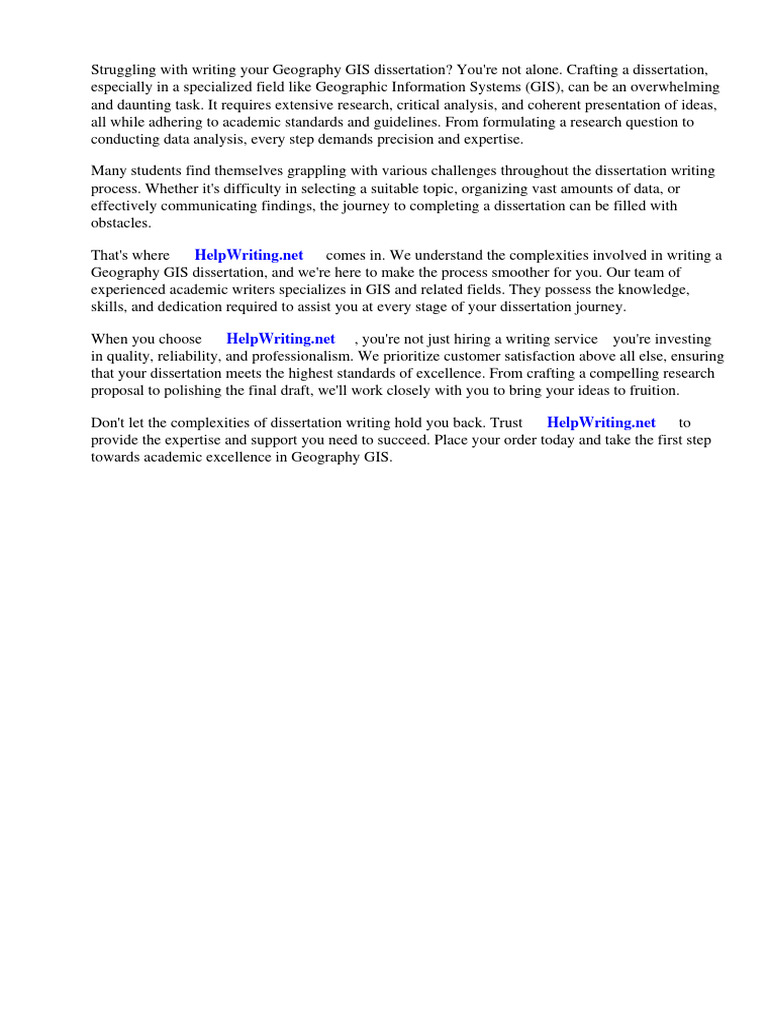 Geography Gis Dissertation | Download Free PDF | Geographic Information ... Geography Gis Dissertation | Download Free PDF | Geographic Information ...