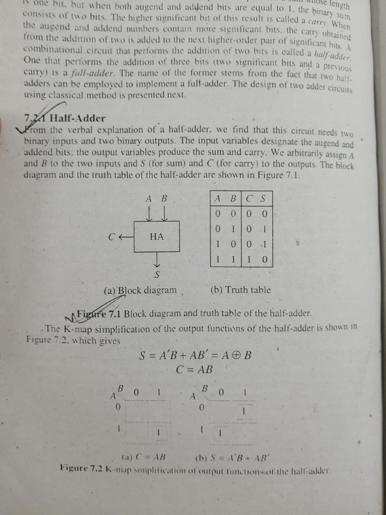 Half Adder & Full Adder | PDF