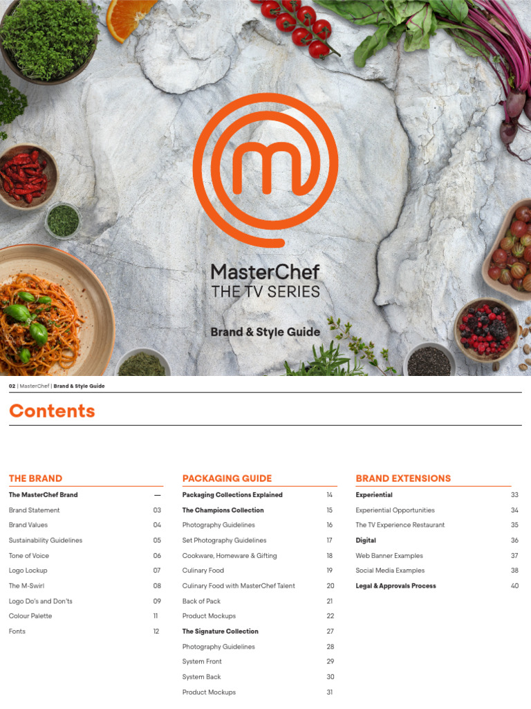 Masterchef Brand Style Guide 2021 | Download Free PDF | Brand | Logos