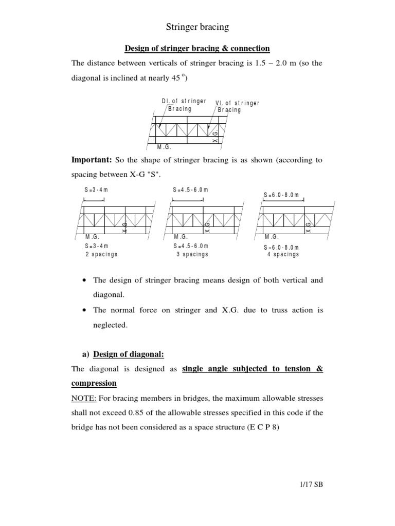 07-Design of Stringer Bracing | PDF | Mechanical Engineering | Physics