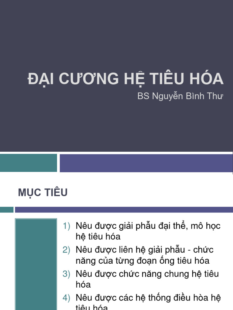 (4.1) ĐC Hệ tiêu hóa (Module 3) 2019-2020 - slide mới | PDF
