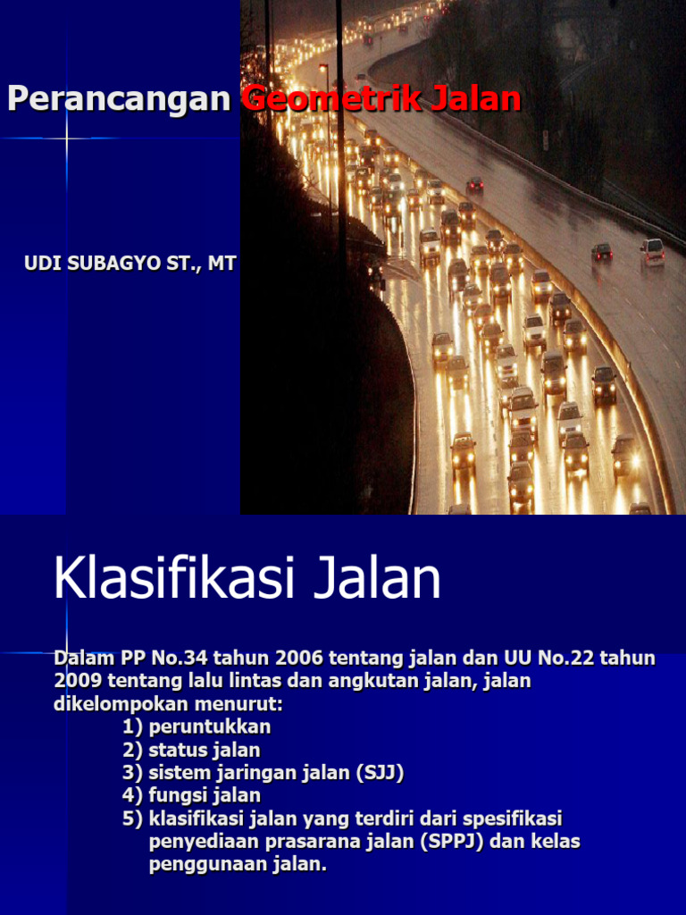 Klasifikasi Jalan 2020 | PDF