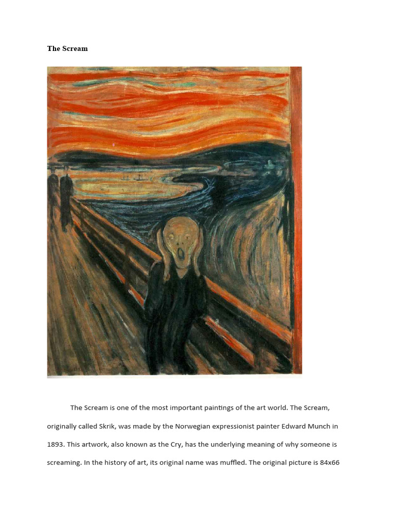 The Scream | PDF | Paintings | Plastic Arts