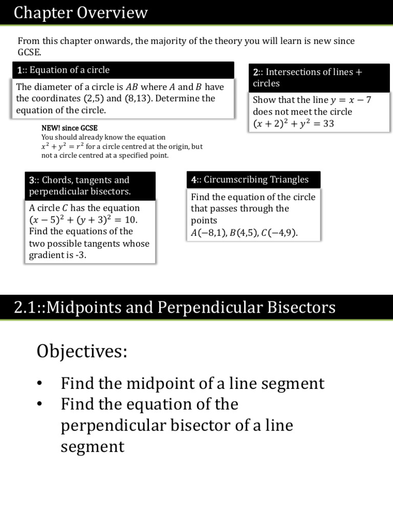 P2 Chp2 Circles | PDF | Circle | Perpendicular