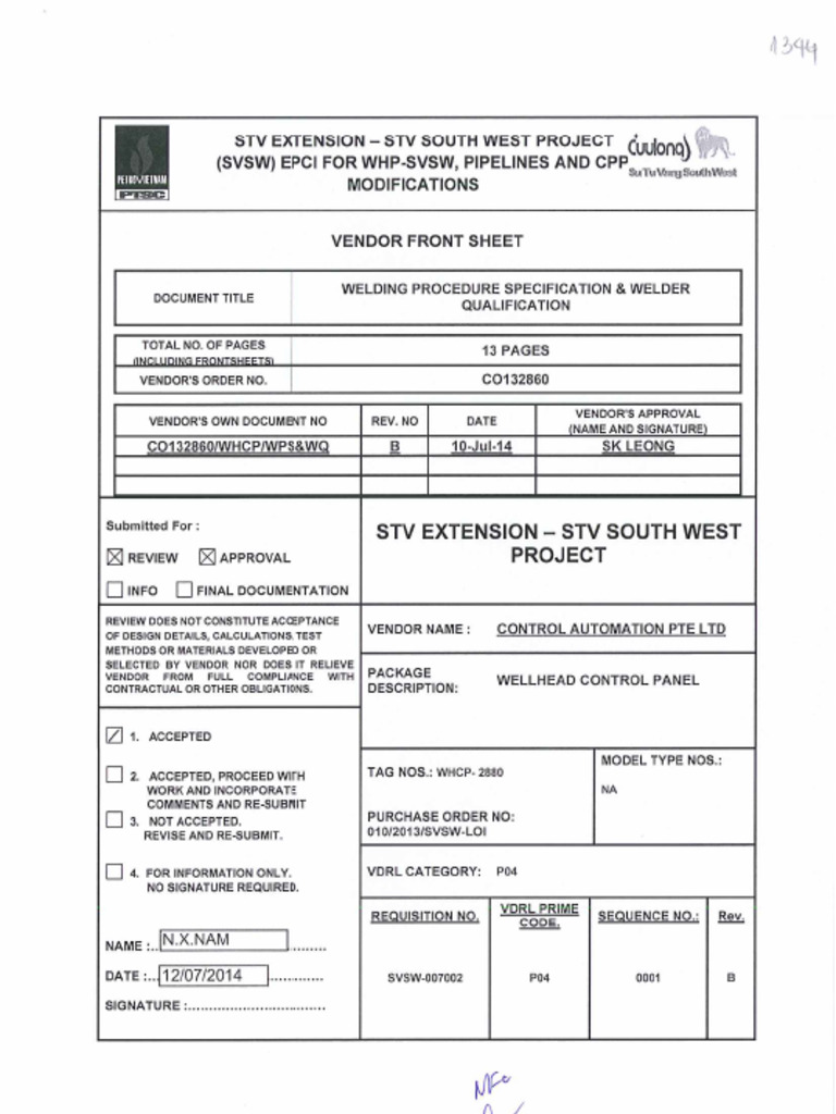 SVSW-007002-P04-0001 Rev B Welding Procedure Specification & Welder ...