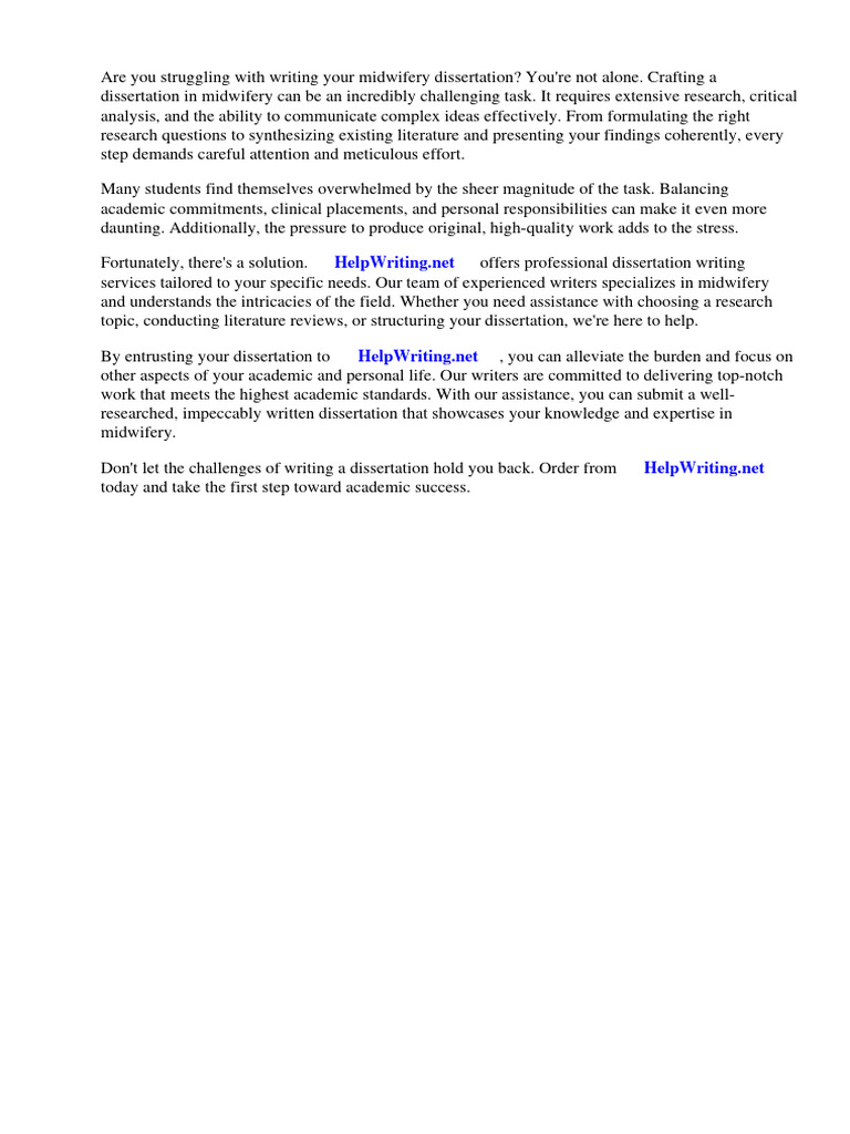 Midwifery Dissertation Questions | PDF | Midwife | Midwifery