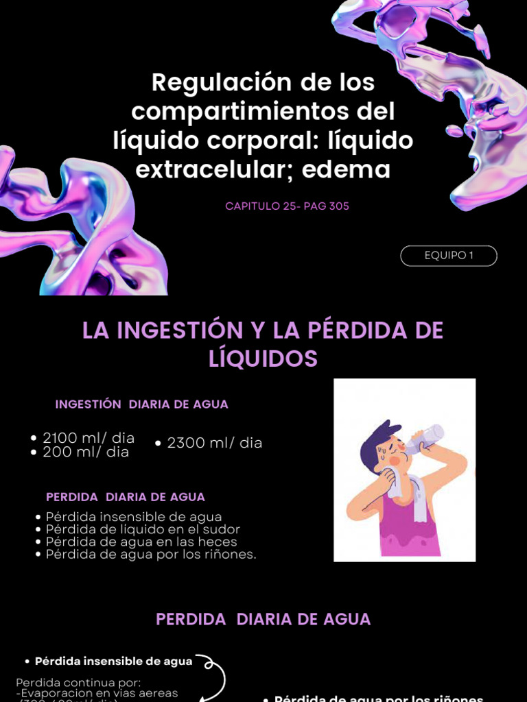 Regulación de Los Compartimientos Del Líquido Corporal. Líquidos ...