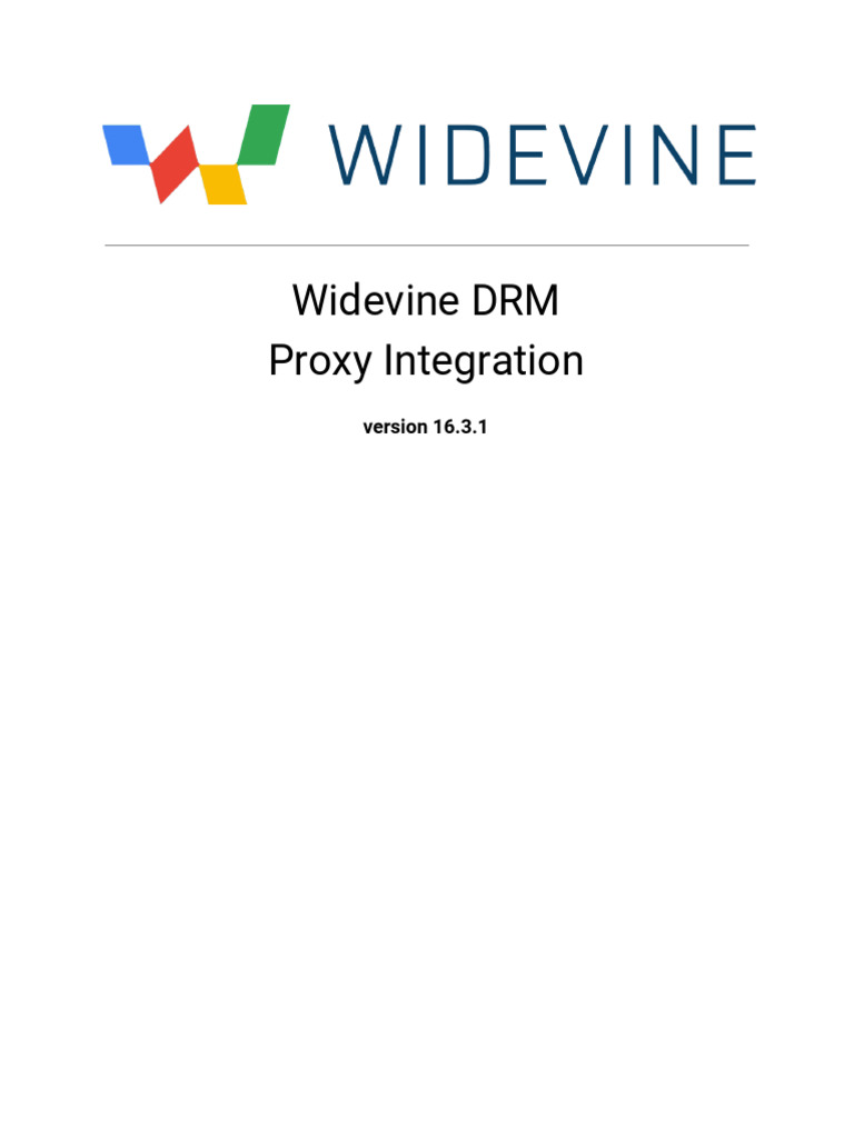 Widevine DRM Proxy Integration | Download Free PDF | Proxy Server ... Widevine DRM Proxy Integration | Download Free PDF | Proxy Server ...