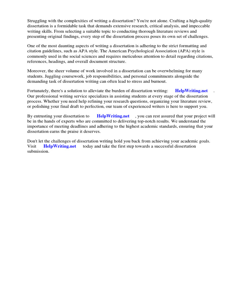 Sample Apa Dissertation Paper Pdf Thesis Apa Style