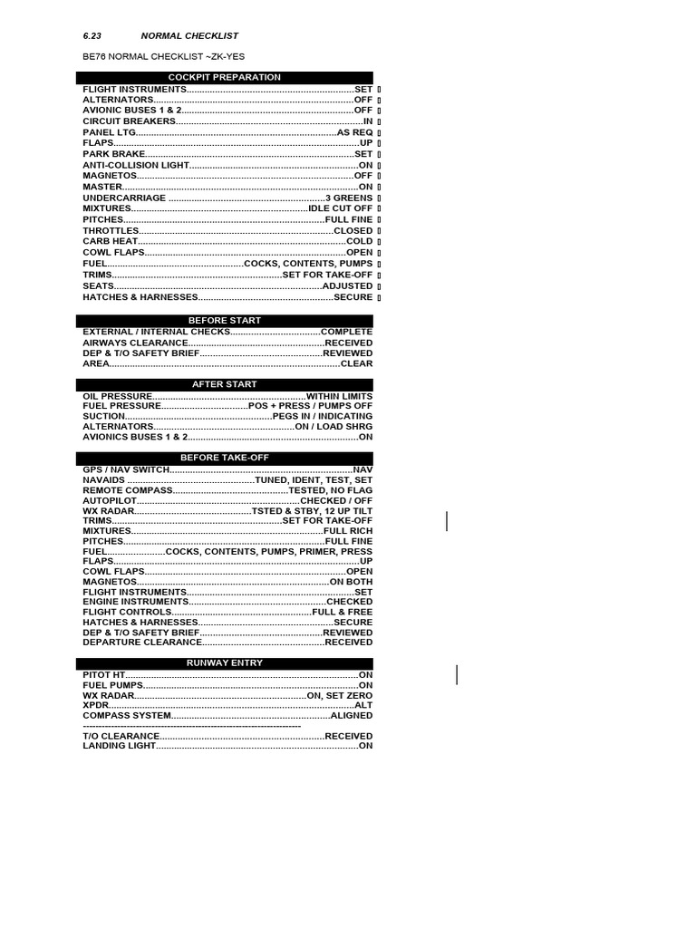 Checklists V2 | PDF | Aviation | Aircraft