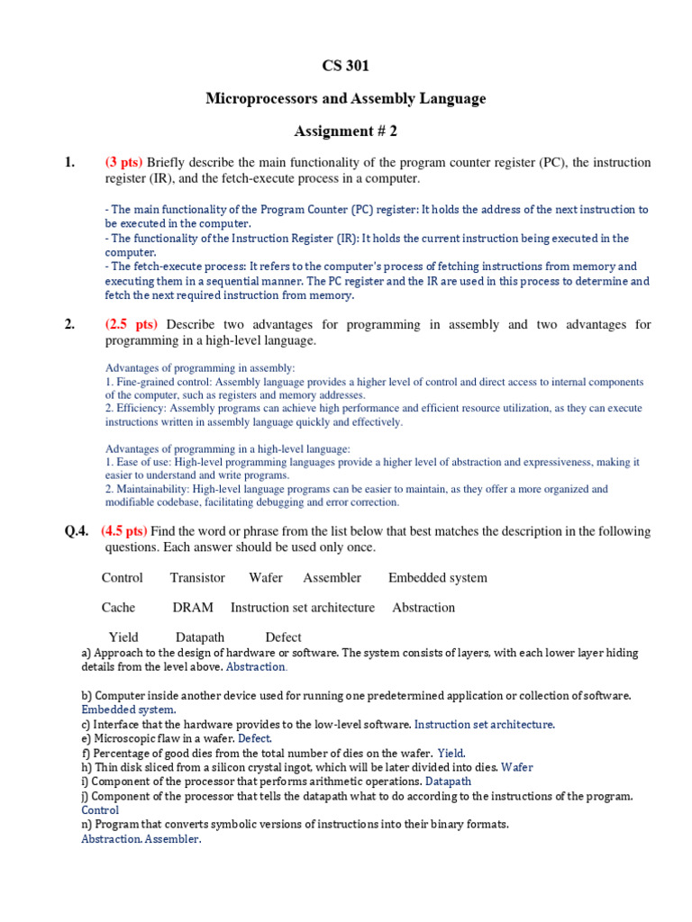 Solution CS301-hw2 | Download Free PDF | Computer Program | Programming