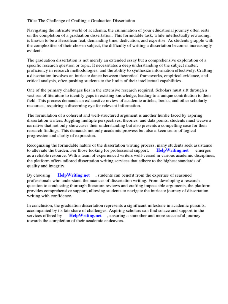 Graduation Dissertation Meaning | PDF | Thesis | Academic Degree Graduation Dissertation Meaning | PDF | Thesis | Academic Degree