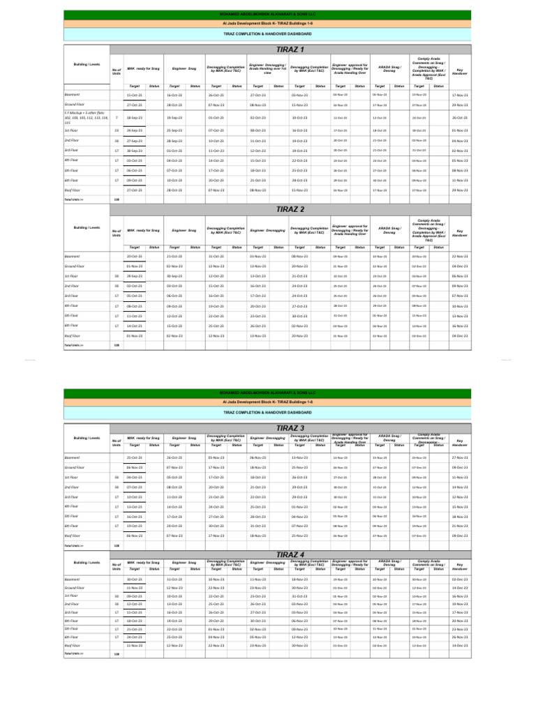 Snagging-Desnagging Plan | PDF