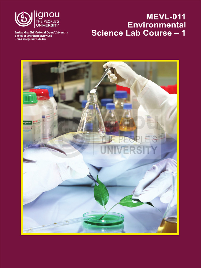 M.Sc. Environmental Lab Manual | PDF | Sampling (Statistics) | Area