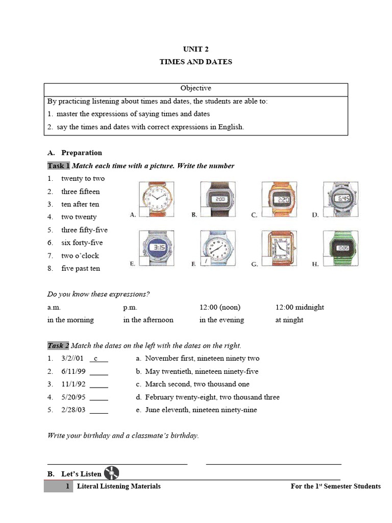 Mastering Times and Dates in English | PDF | Language Arts & Discipline