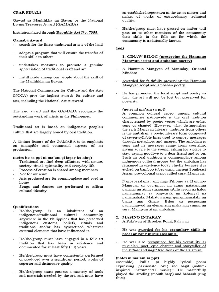 Cpar Finals | Download Free PDF | Printmaking | The Arts