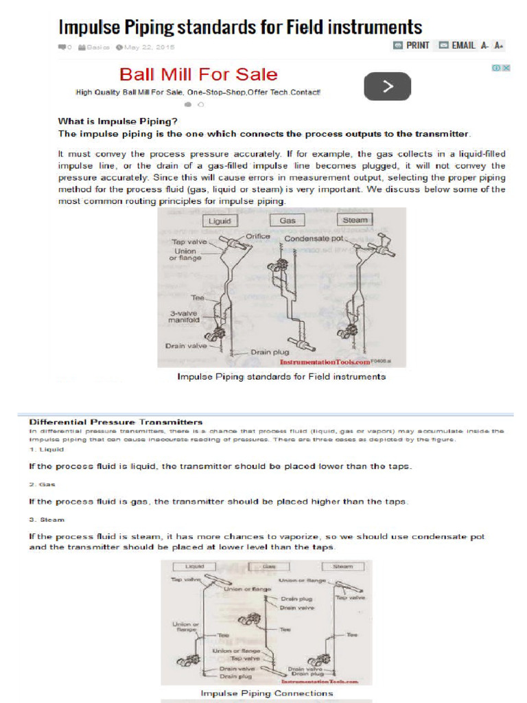 Impulse Piping | PDF