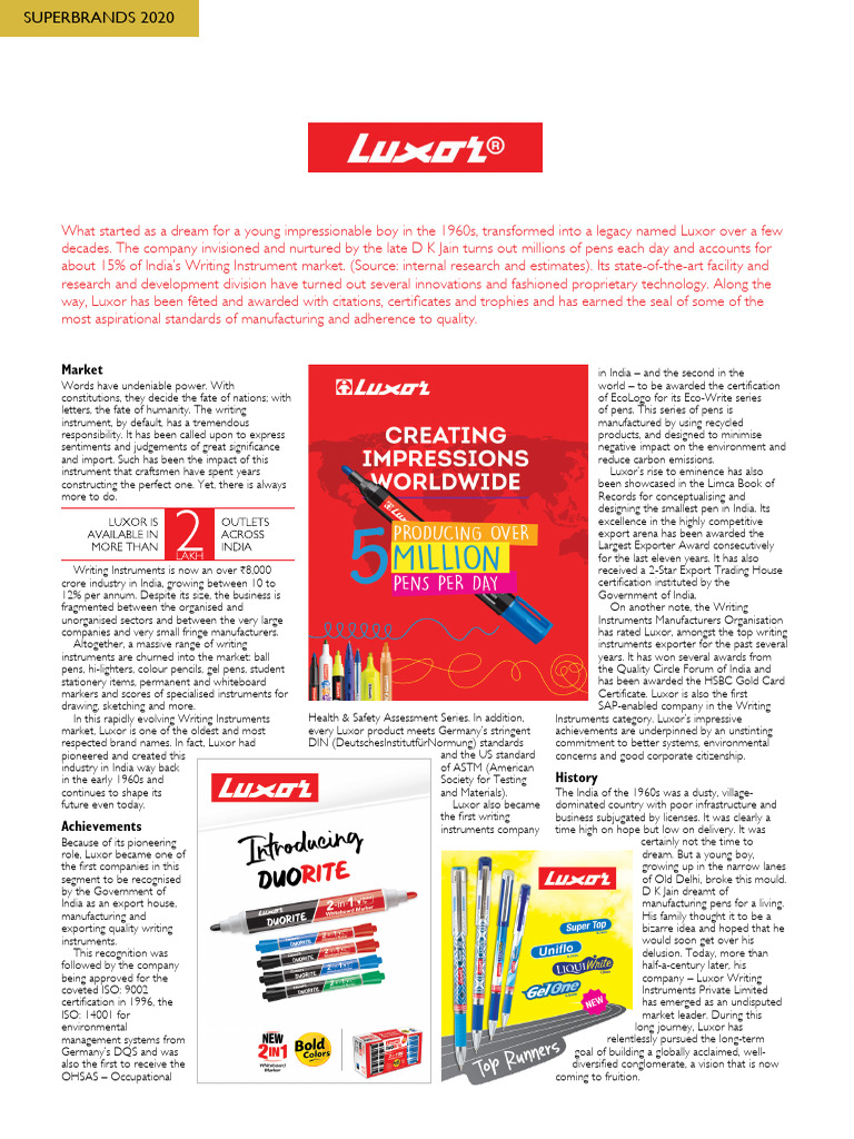 Luxor | PDF | Brand | Retail