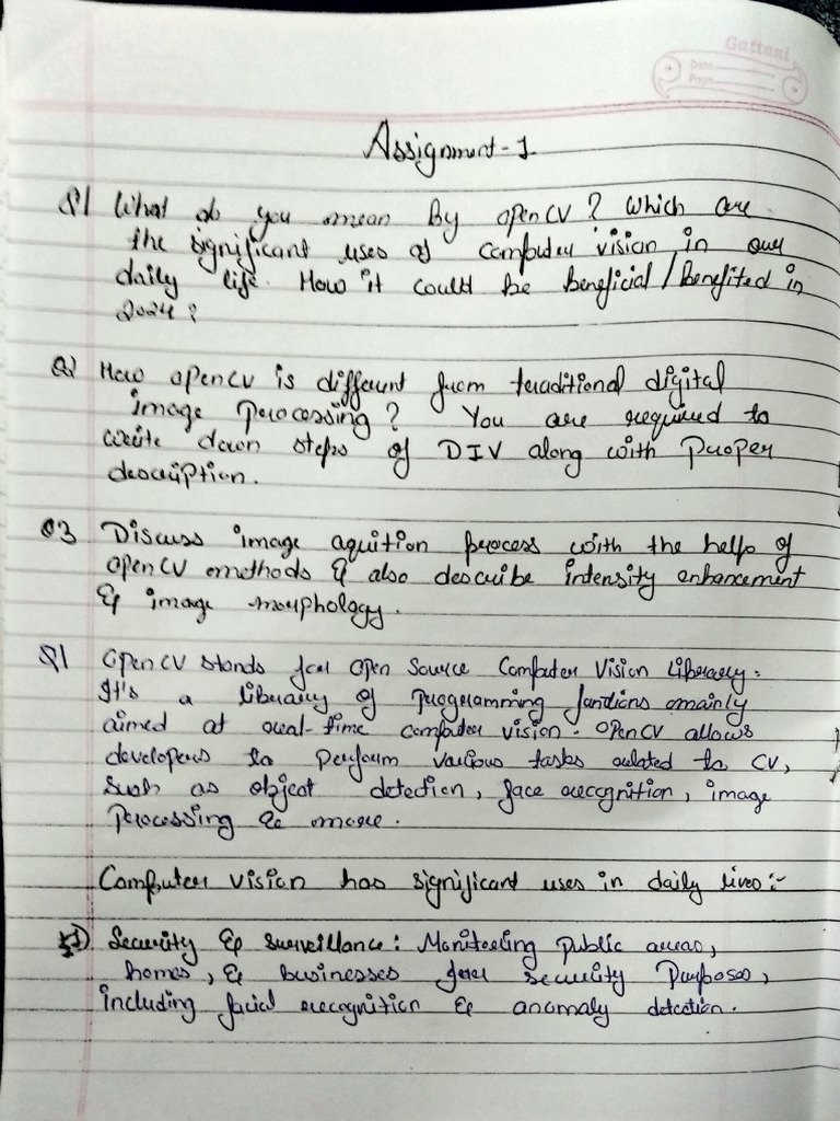 CV Assignment 1 | PDF