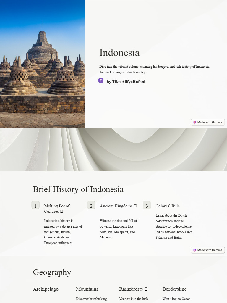 Explore Indonesia: Culture, History & Nature | PDF | Indonesia | Bali