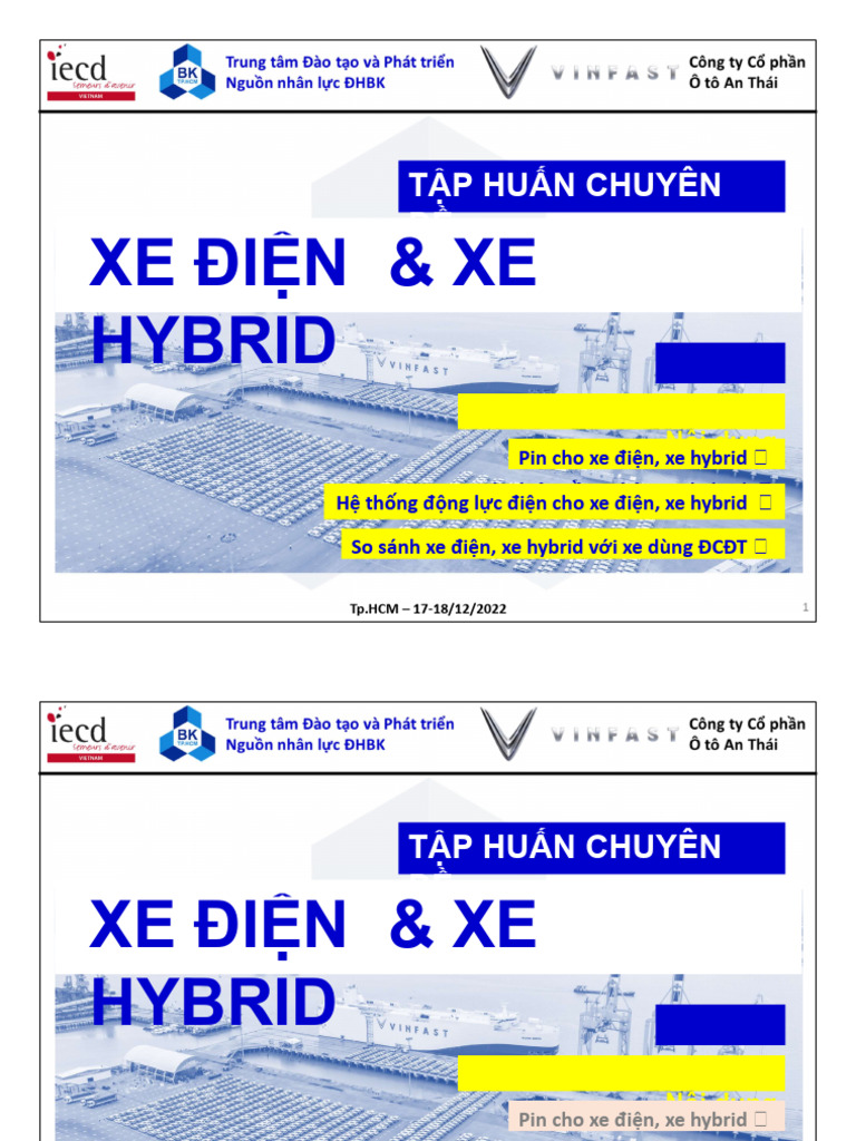 01 - Gioi Thieu Xe Dien Va Xe Hybrid | PDF