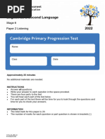 Cambridge Primary ESL Checkpoint 2024 | PDF