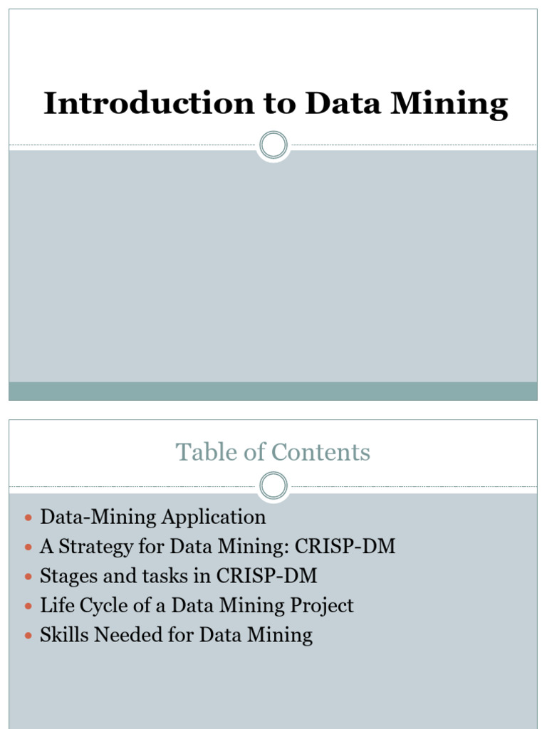 Data Mining: CRISP-DM Overview and Skills | PDF | Data Mining | Data