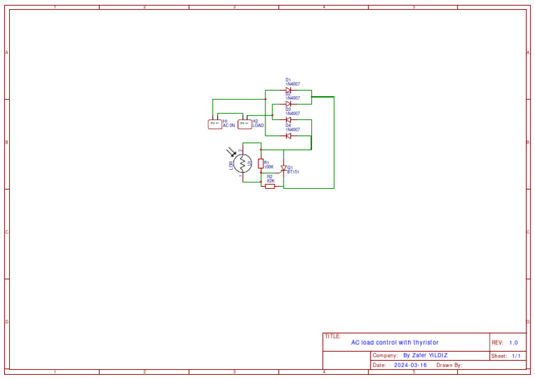 AC Load Control Circuit Design | PDF