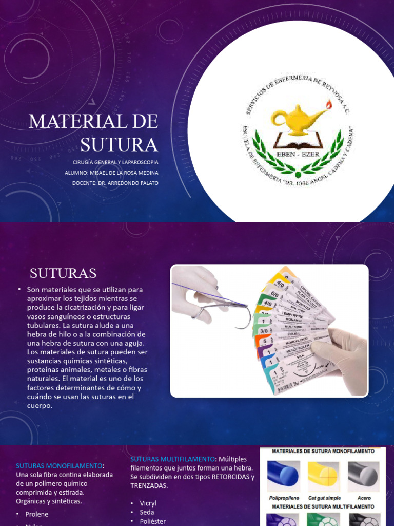 Material de sutura (1) | PDF | Sutura Quirúrgica | Seda