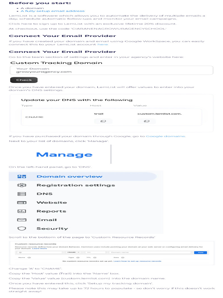 09g-How To Set Up Your Lemlist Account Plug & Play | PDF