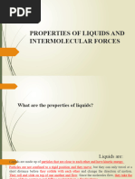 Key Liquid Properties and IMF Effects | PDF | Liquids | Evaporation
