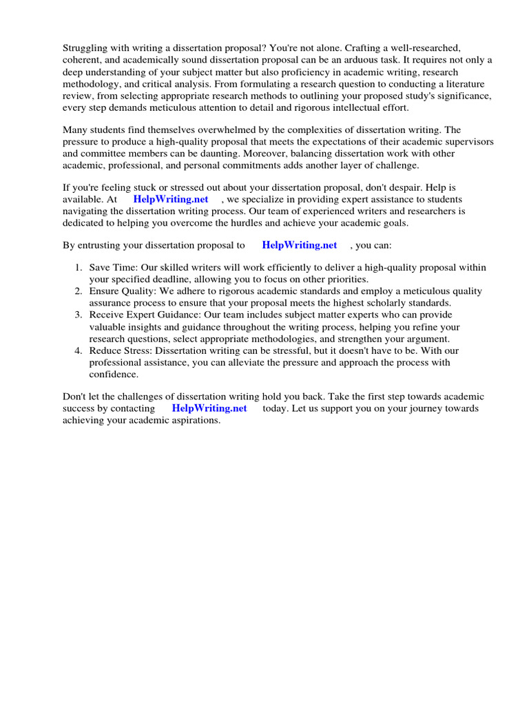 Example of Written Dissertation Proposal | PDF | Thesis | Methodology