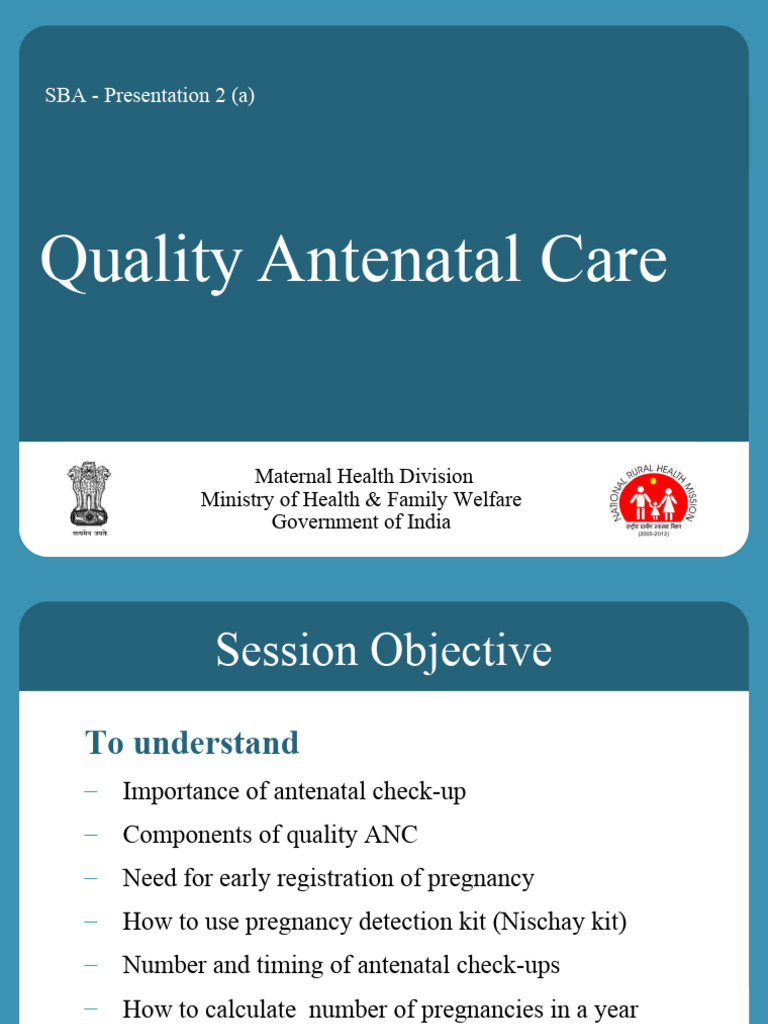 2a Quality Antenatal Care | PDF | Pregnancy | Prenatal Development
