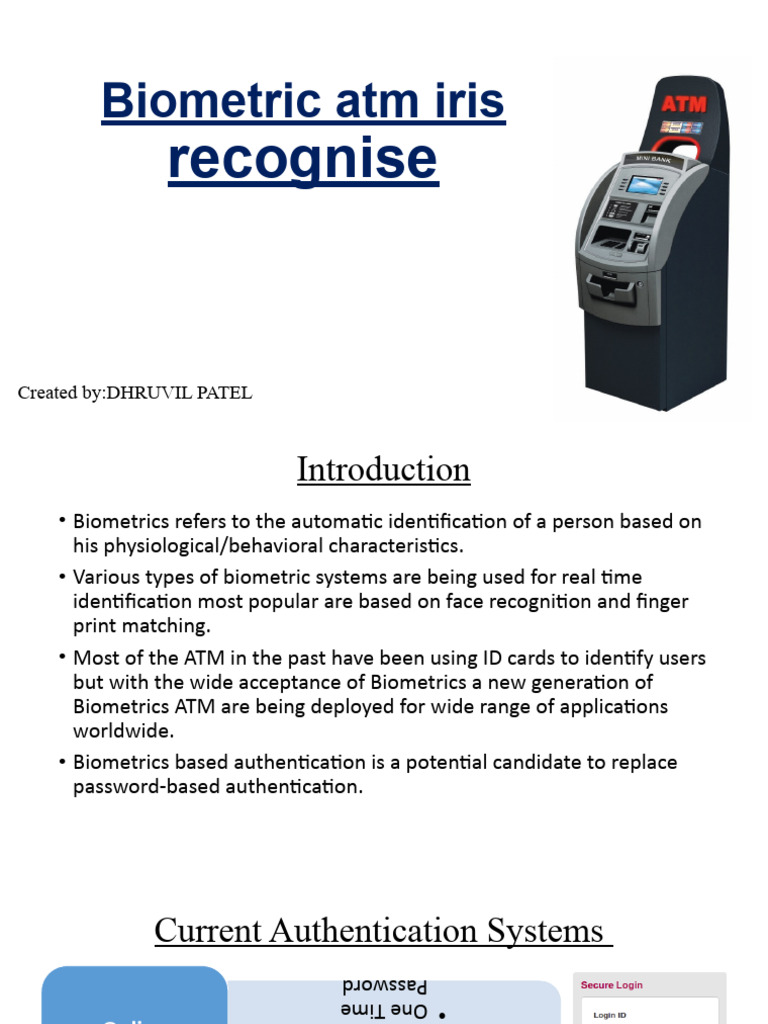 Biometric Atm Iris Recognise | PDF | Biometrics | Automated Teller Machine