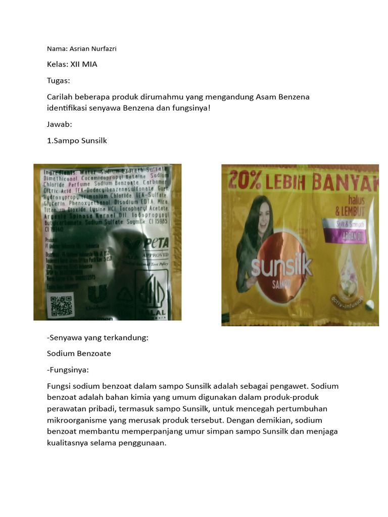 Mencari Adanya Unsur Benzena Pada Kemasan | PDF