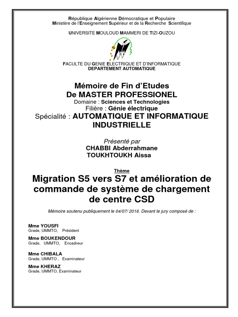 Mémoire 2 | PDF