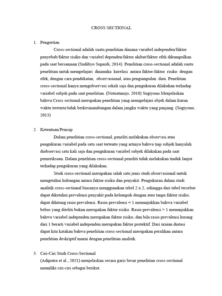 Cross Sectional | PDF