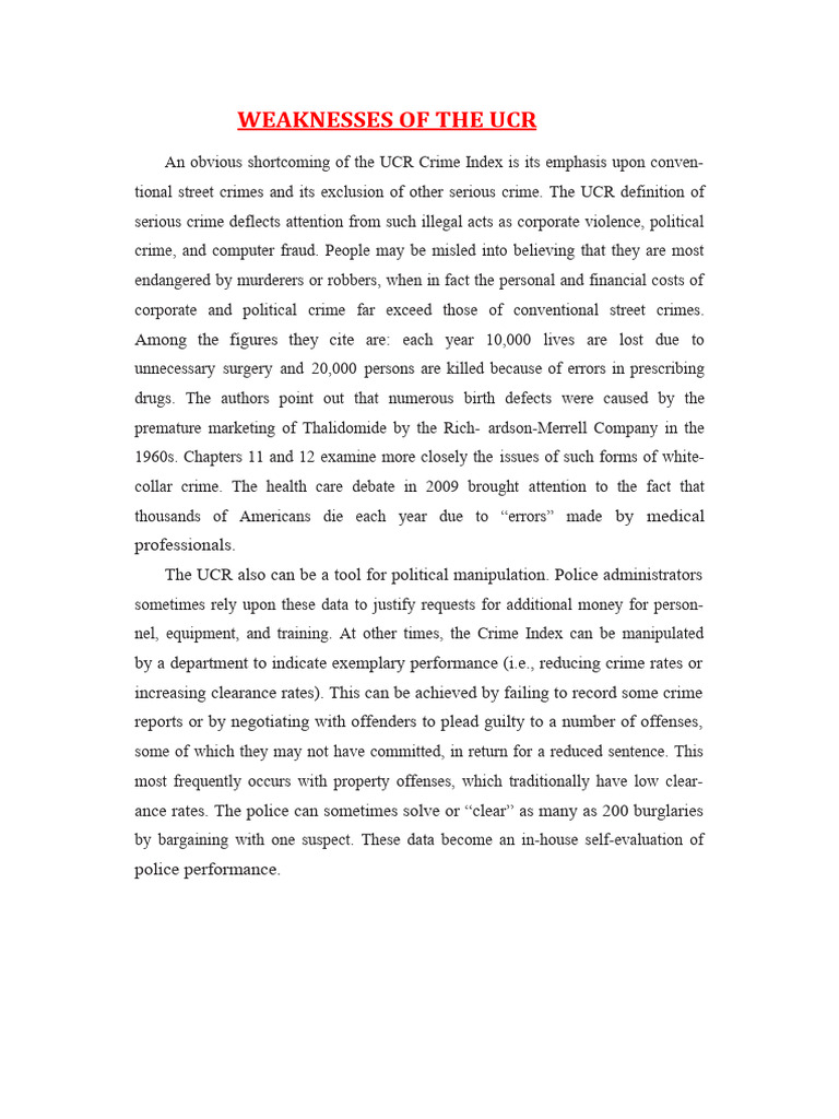 NIBRS-National Incident-Based Reporting System in Criminology | PDF ...