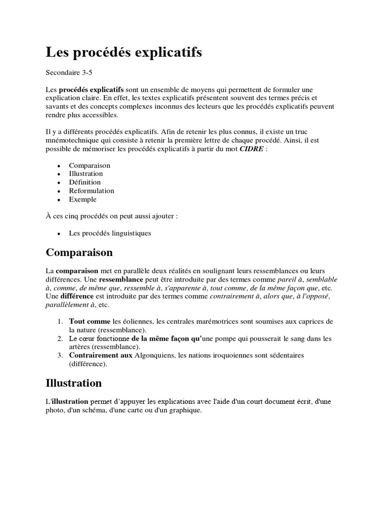 Procédés Explicatifs: Guide CIDRE | PDF | Eau | La nature