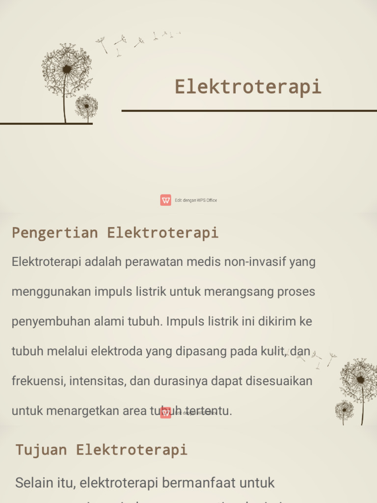 Elektroterapi-Kel 4 | PDF